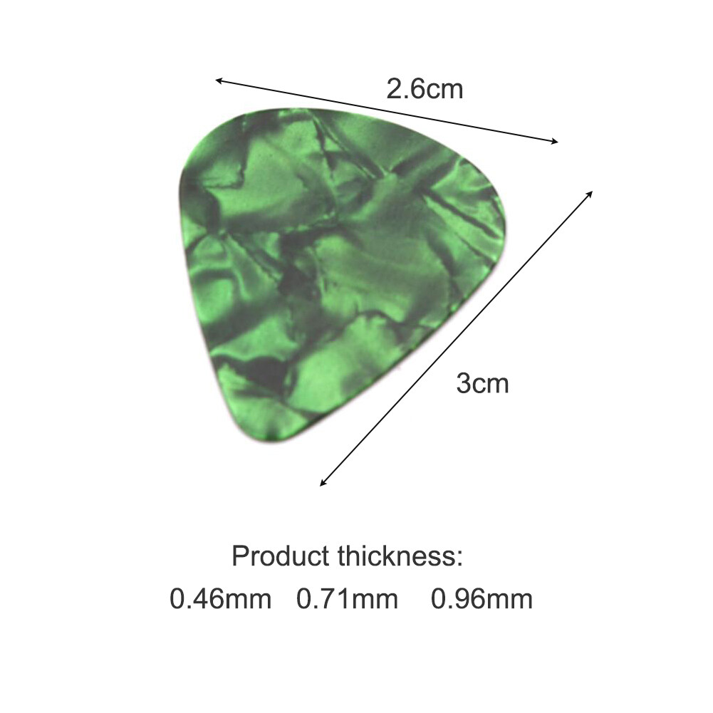 10Pcs กีตาร์เซลลูลอยด์ Picks Ukulele Plectrum อะคูสติกกีตาร์ Thumb Pick ...