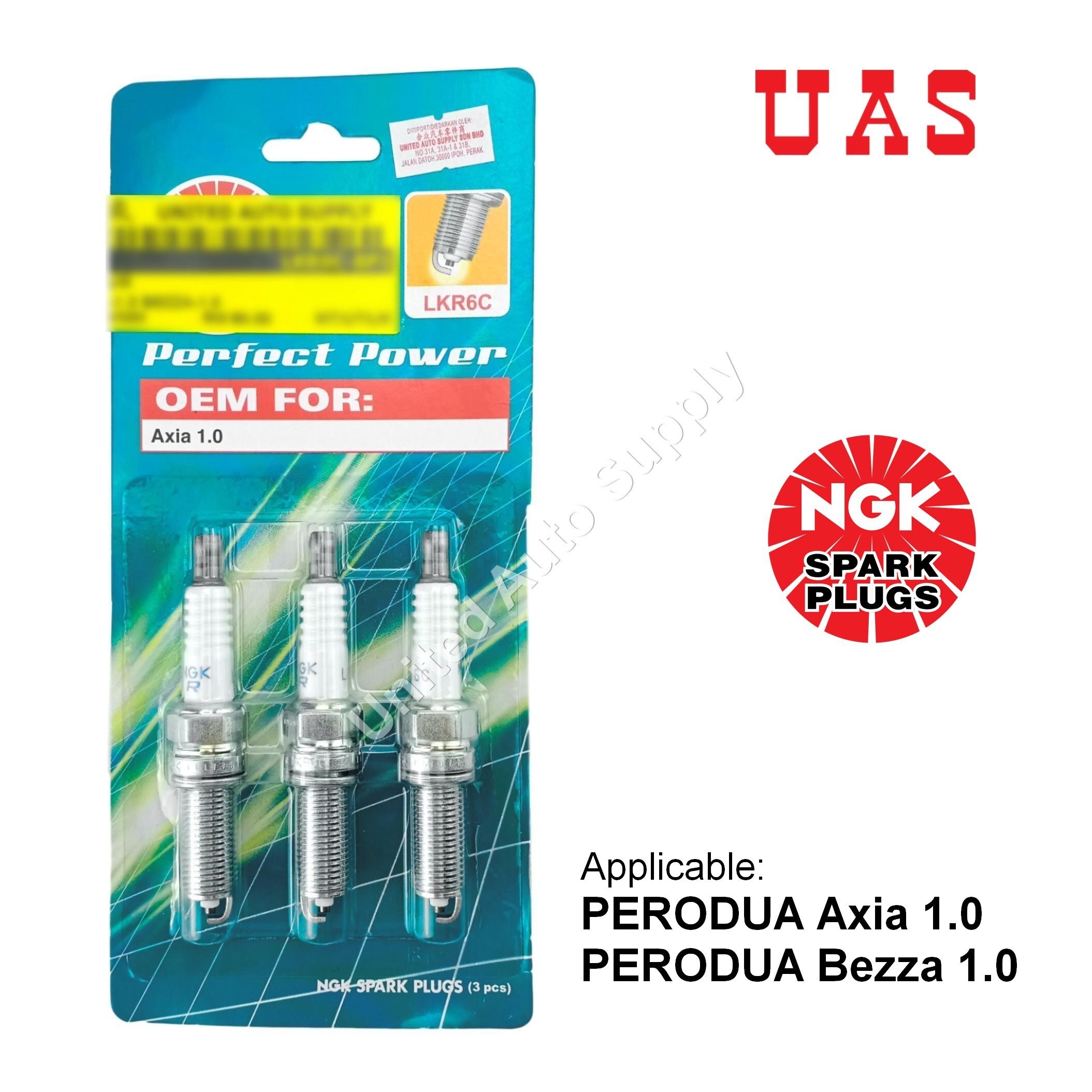 NGK Spark Plugs Set LKR6C for PERODUA Axia, Bezza | Lazada