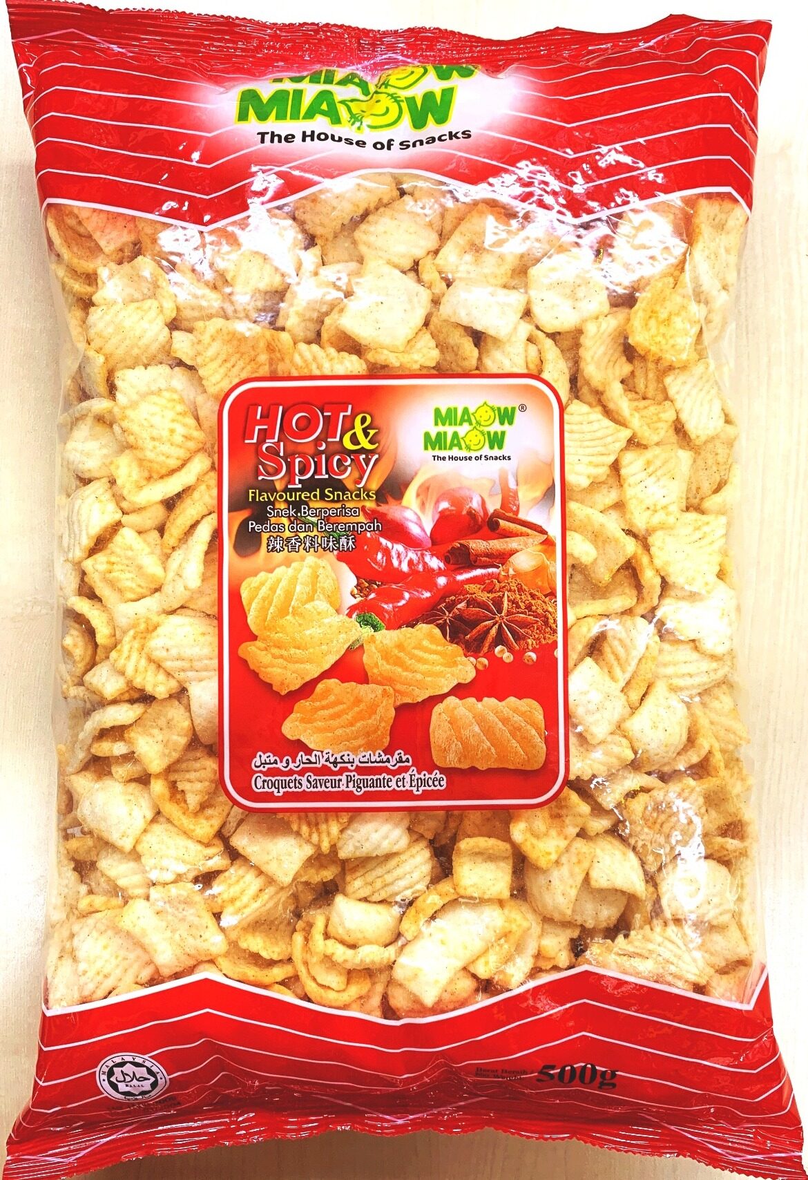 MIAOW MIAOW SNACKS HOT & SPICY CRACKERS / PEDAS DAN BEREMPAH / 辣香料味酥 ...