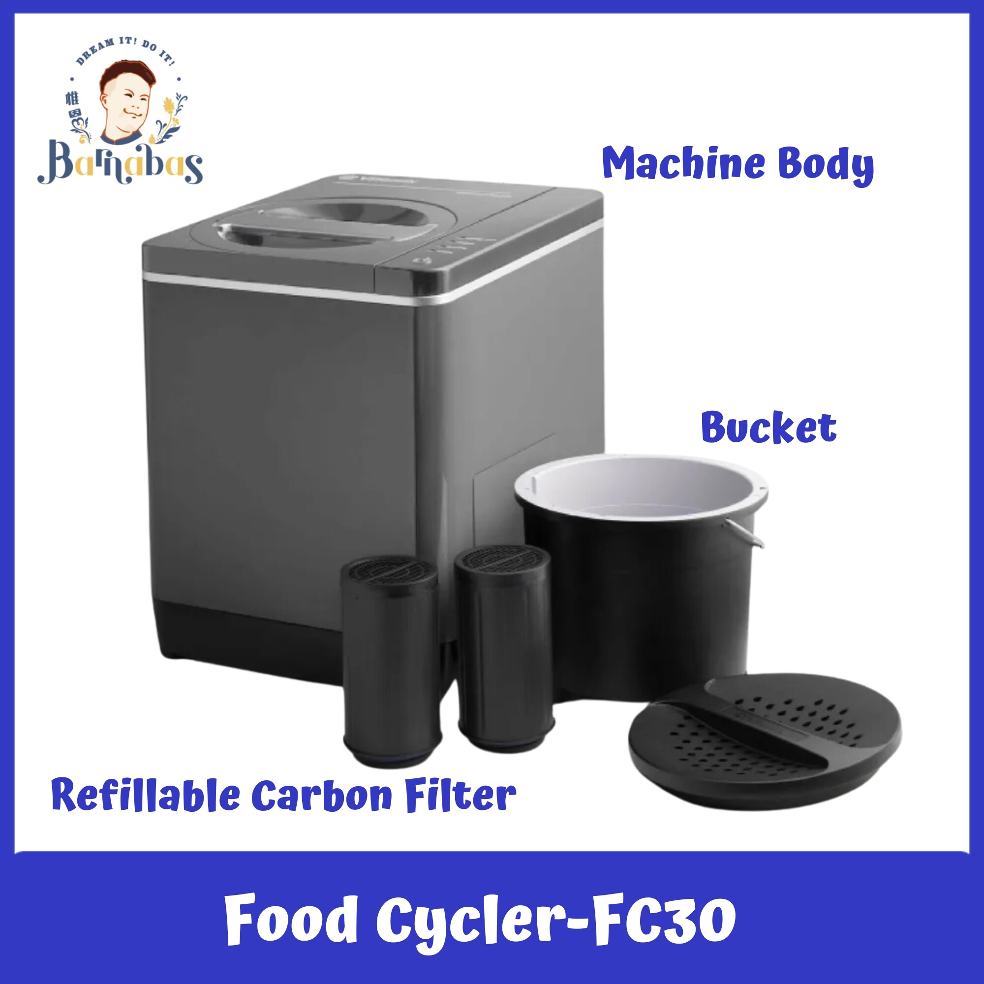 FOODCYCLER [FC-30] - The Food Waste Cleaning Master | Myfeel | Lazada