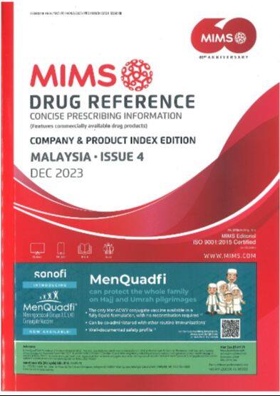 MIMS DRUG REFERENCE MALAYSIA • ISSUE 4 DEC 2023 | Lazada