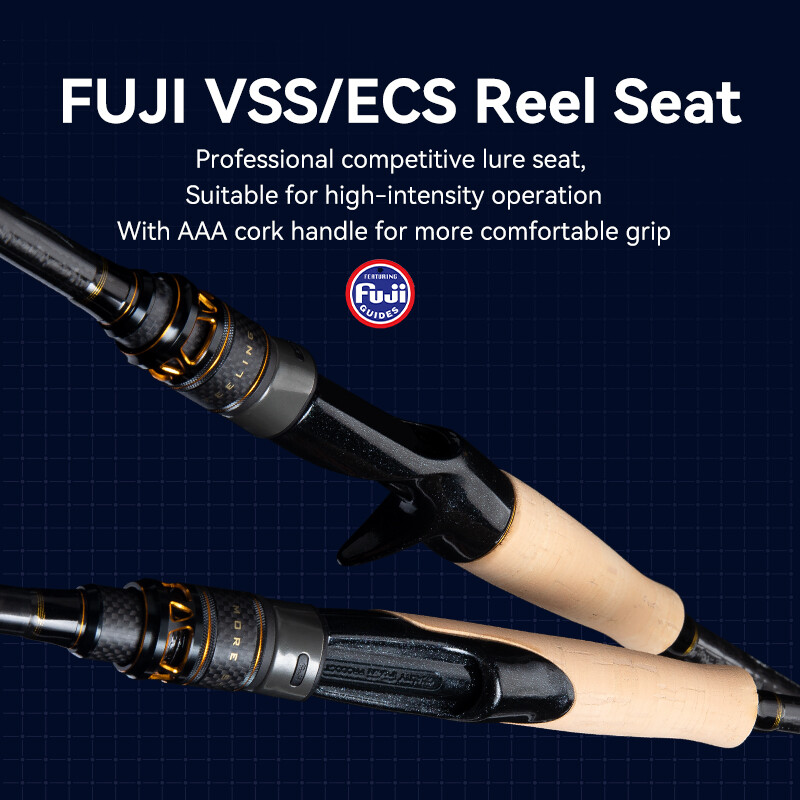 Kingdom WORM MASTER Spinning Casting Lure Rods 2ส่วน FUJI SIC Guide ...