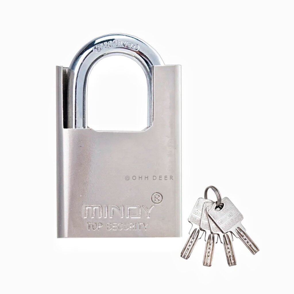 OHHDEER Top Security Solid Lock MINDY Hardened Steel Shackle Shrouded ...