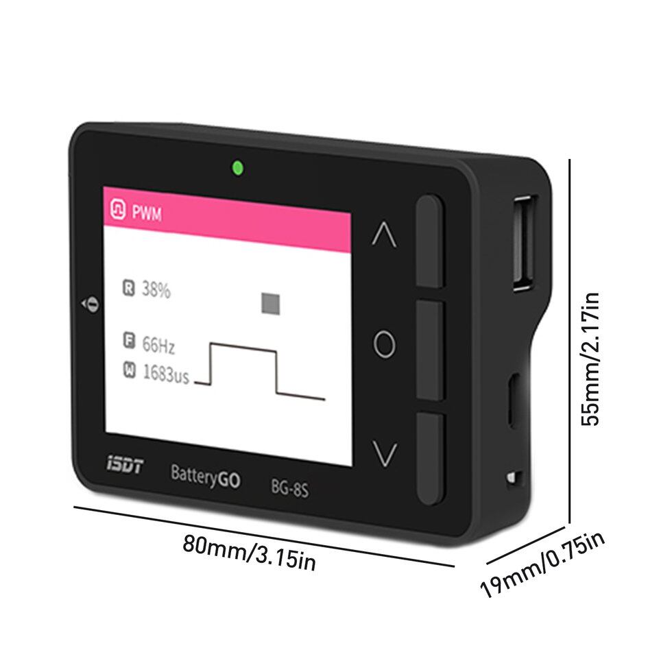 COYEN ISDT BG 8S Batery Meter LCD Display Digital Batery Capacity ...