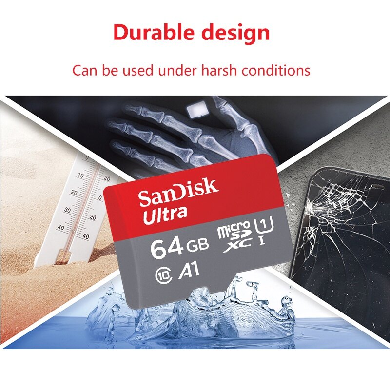 100% Original Sandisk Class 10 Sd Card Microsd Tf Card 4GB 8GB 16GB ...