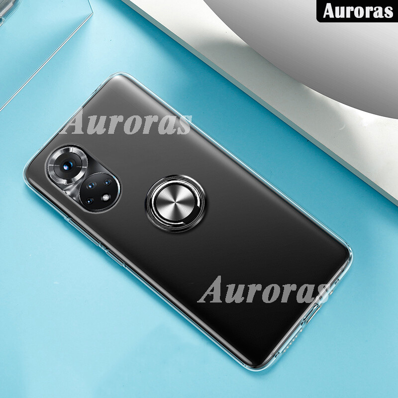 Auroras เคส Huawei P50คลุมทั้งหมดกันกระแทกแม่เหล็กแหวนตั้งได้เคสโทรศัพท์ Huawei P50 Pro เคสใส ...