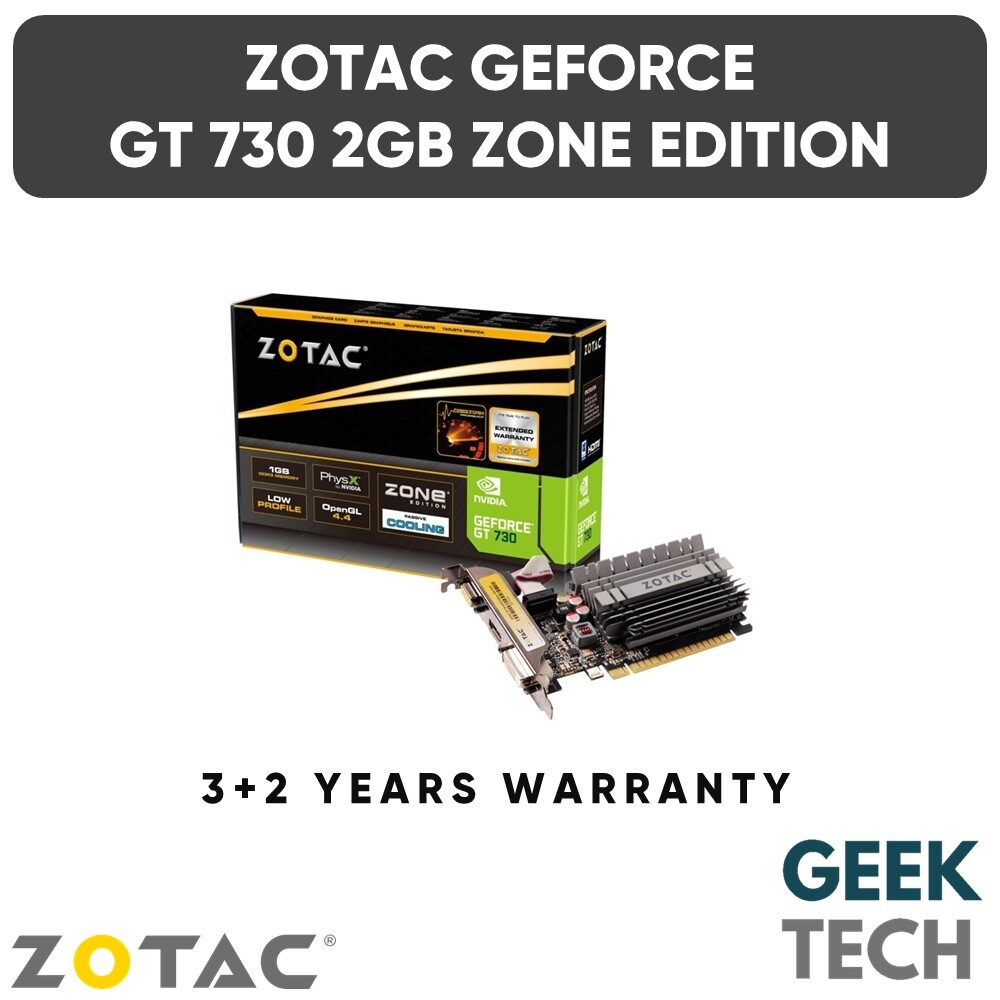 ZOTAC GeForce GT 730 2GB Zone Edition | Lazada