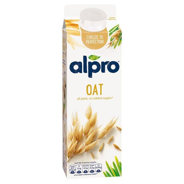Alpro Plant Based Real Oat Milk Original No Added Sugar 1Liter | Lazada