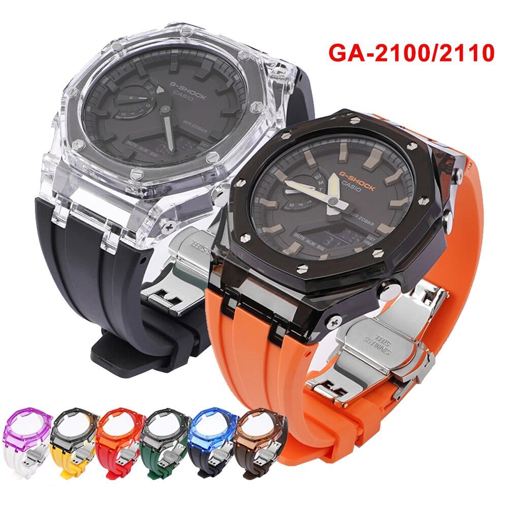 สายนาฬิกาสแตนเลสสตีล Gen 4 Ga2100สำหรับ Casio ดัดแปลง Band Ga 2100 2110