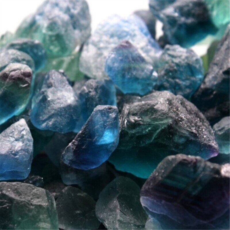1 PC Raw Natural Blue Fluorite Quartz Crystal Semi Precious Stone Rough ...