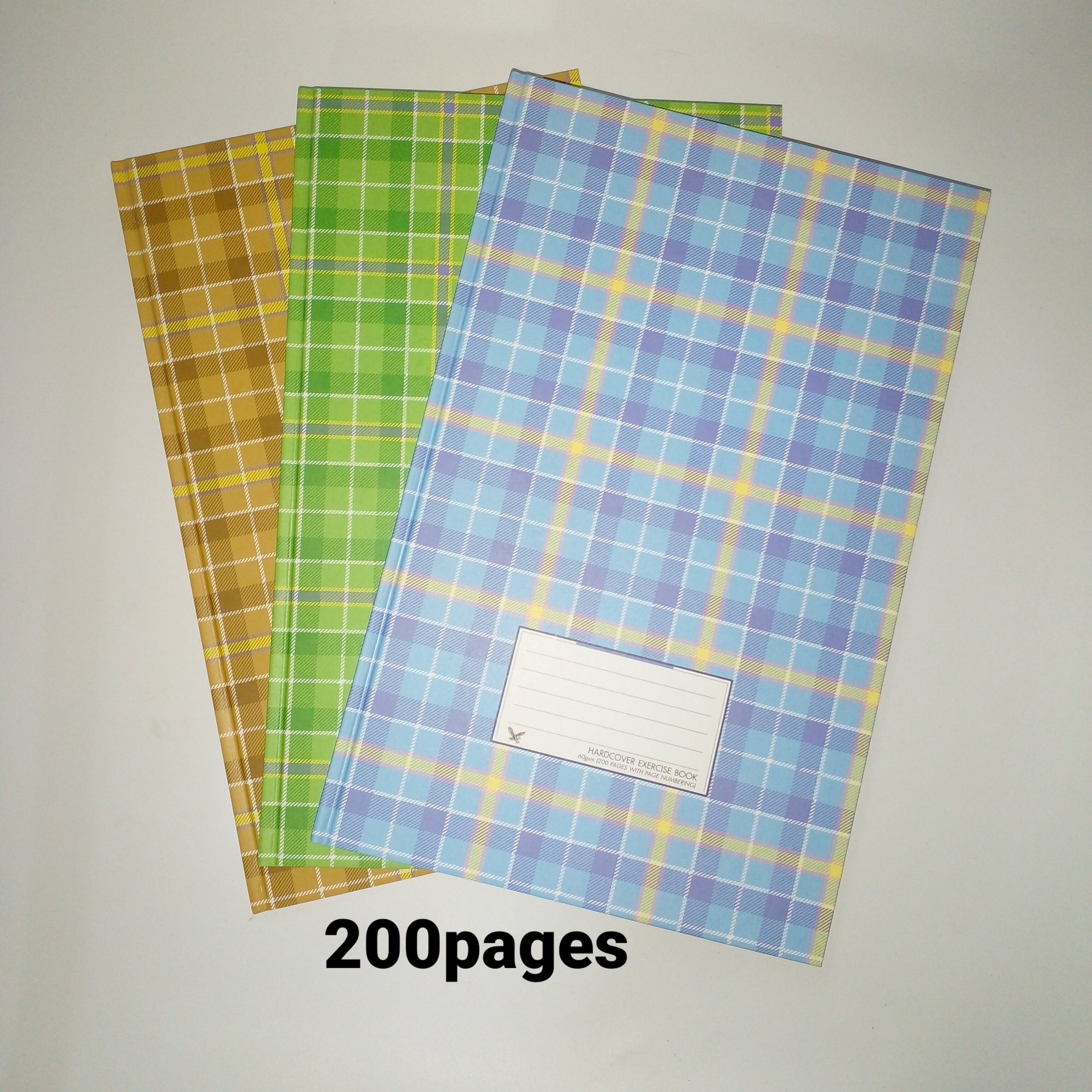 F4 Hard Cover Foolscap Note Book With Numbering 60GSM 200Pages | Lazada