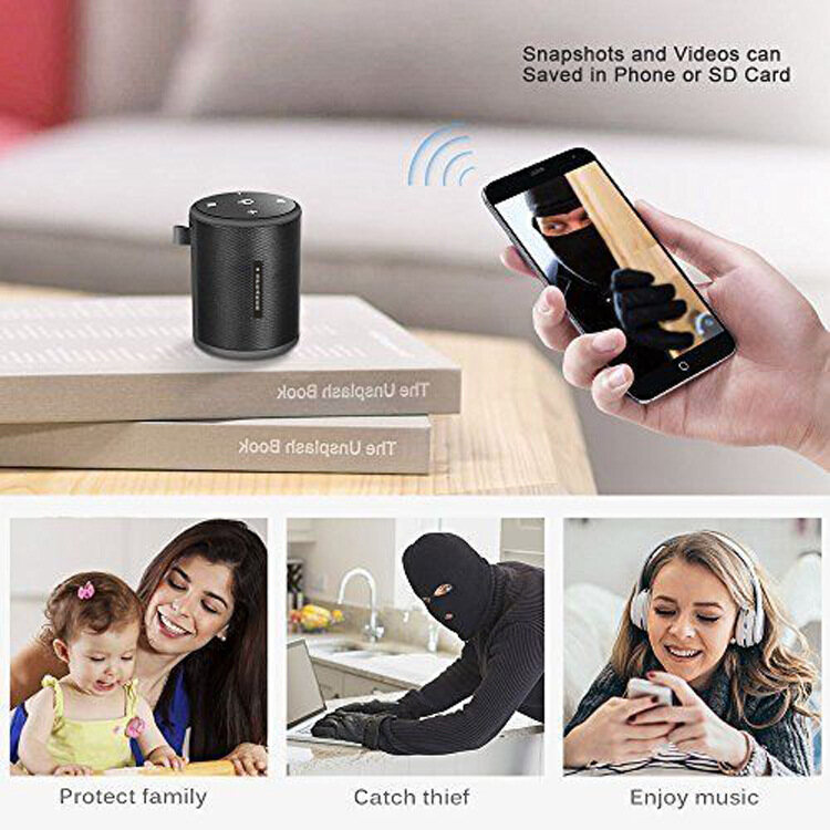 JDM Bluetooth Speaker Camera/Wireless Hidden Digital Camera/3D Surround ...