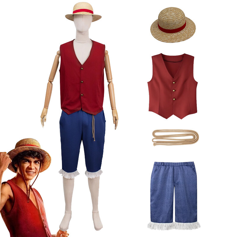 Movie One Piece Luffy Cosplay Costume Movie Version Same Monkey D Luffy ...