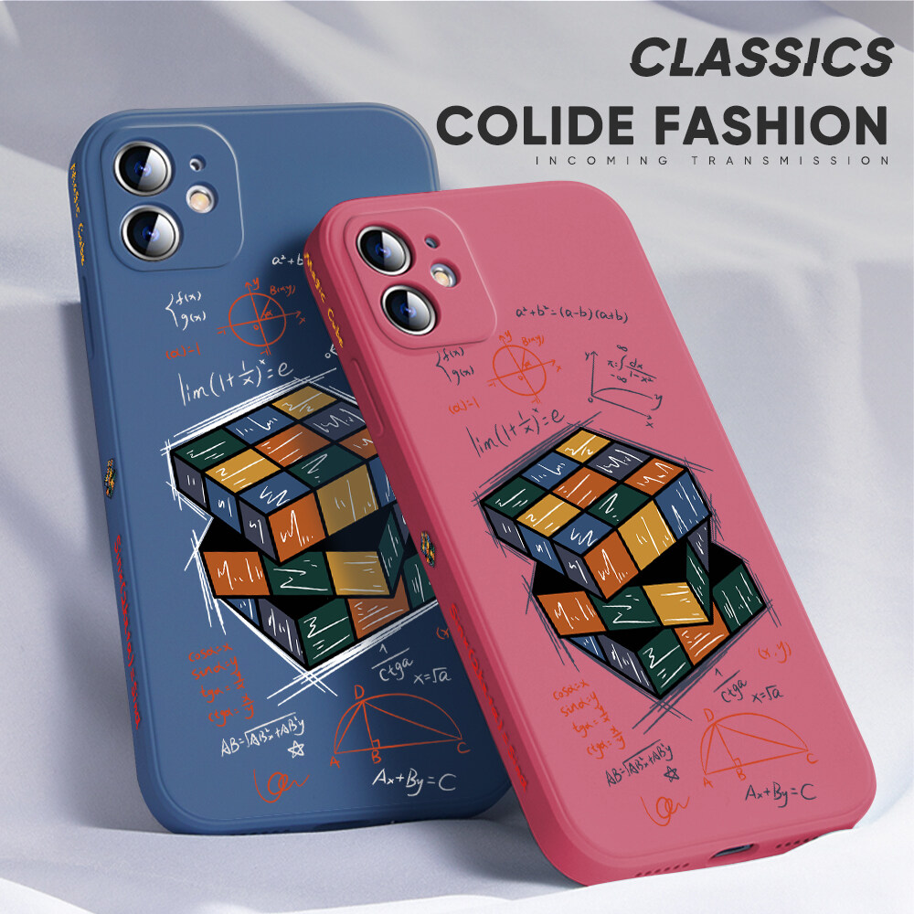 Hontinga Casing Case For Huawei Y9s Case Mathematical Formula Rubik's ...