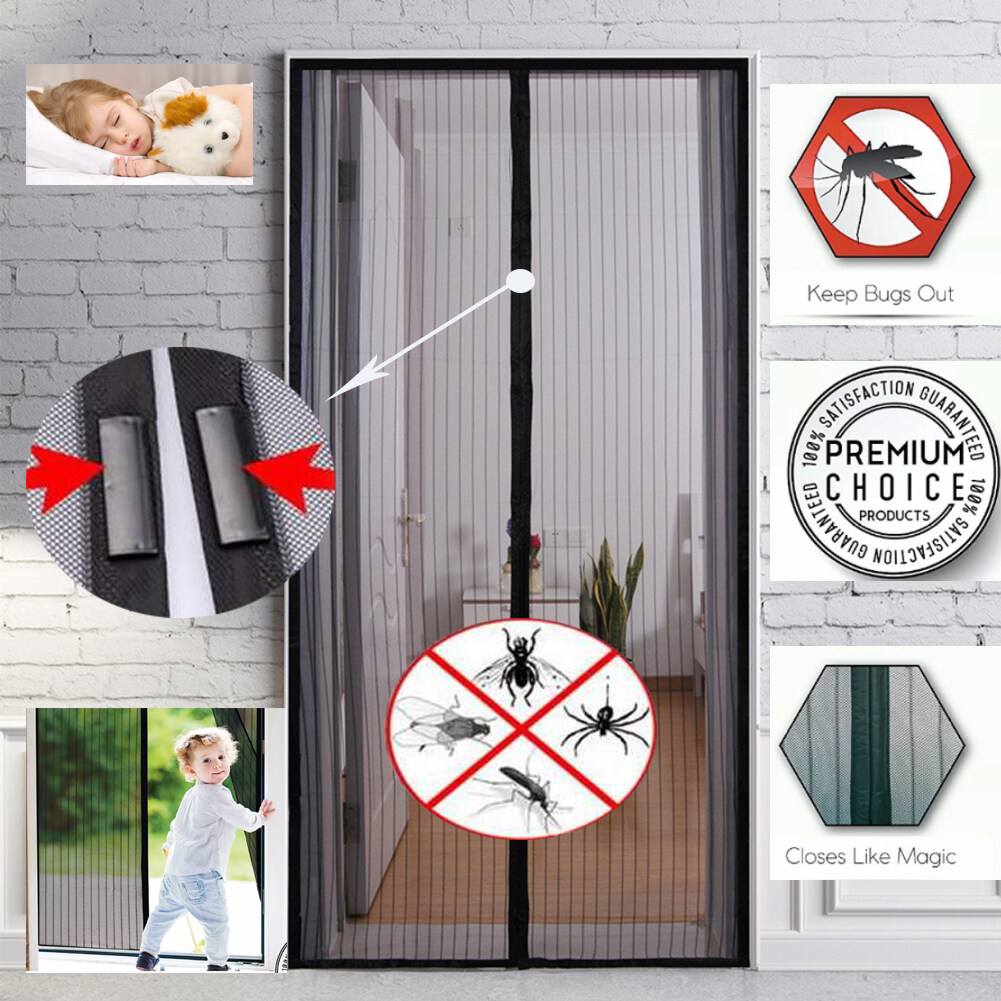 Canglex 210 X 100cm magic mesh Insects Protector Magnetic Magic Mesh ...