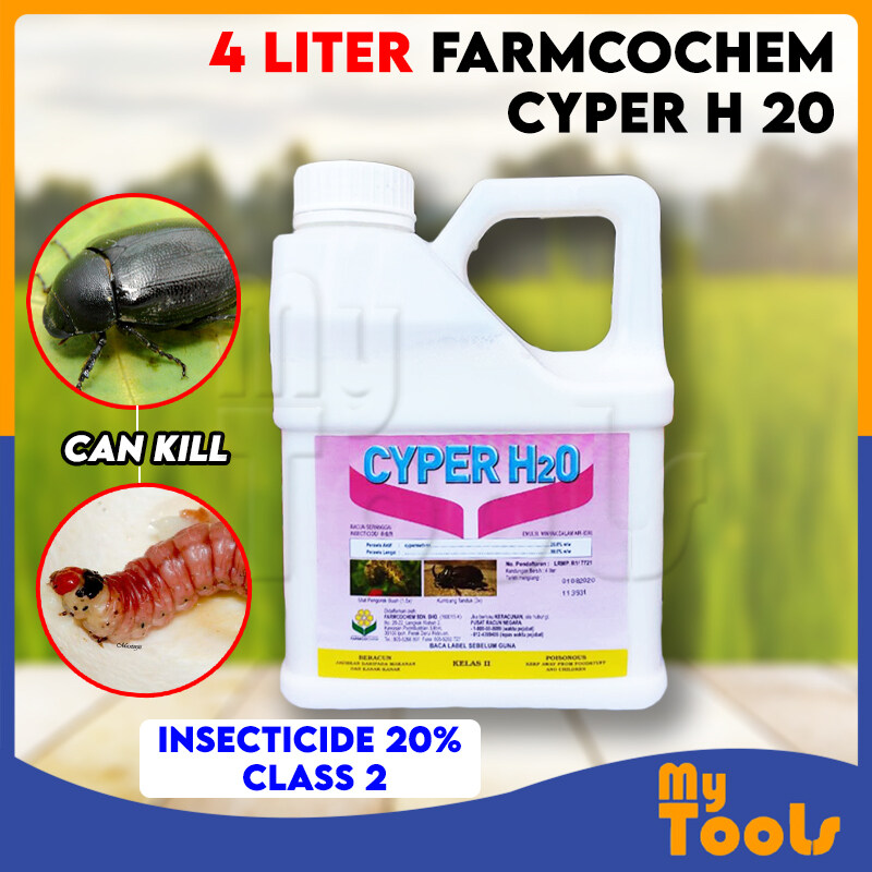 4 Liter Farmcochem Cyper H 20 Insecticide 20% Class 2 Racun Serangga ...