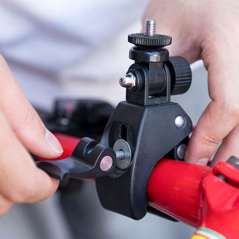 Bike Bicycle Handlebar Handle Clamp Bar Camera1/4" Mount Tripod Adapter ...