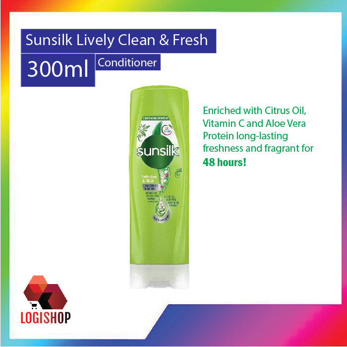 [LOGISHOP]Sunsilk Lively Clean & Fresh Conditioner 300ml | Lazada