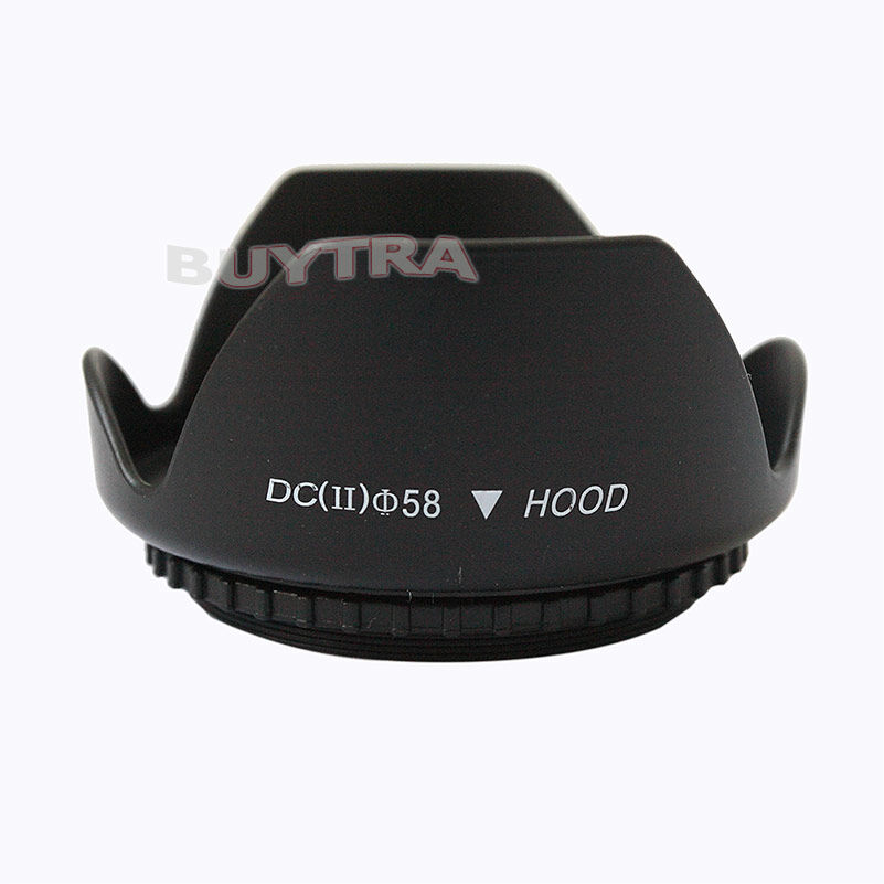 【Flash Sale】Spiral 58mm Camera Lens Hood for Canon Nikon UV Mirror ...