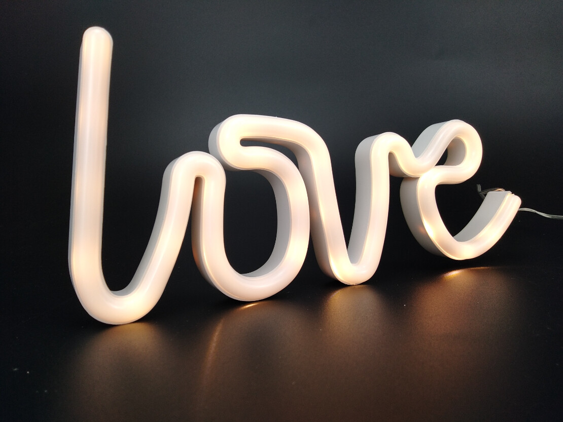 SHIOK Love Wording LED Neon Lights Magic Multicolor For Valentine's Day ...