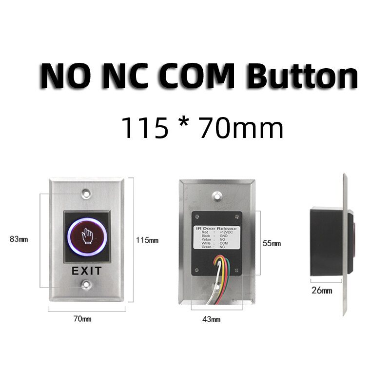 Infrared Sensor Switch No Touch Contactless Door Release Exit Button ...