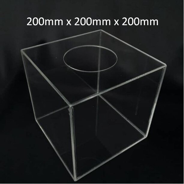 Transparent Lucky Draw Box/ Name card box / Suggestion box / Kotak Peti ...