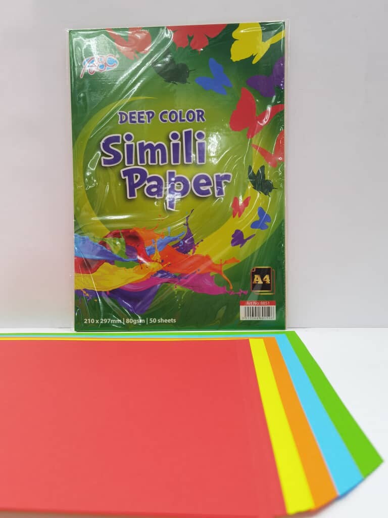 8851 A4 Simili Deep Colors Paper 80gsm 50's | Lazada