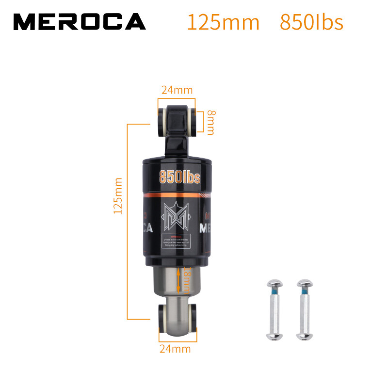 MEROCA MT100 Mountain Bike Hydraulic Rear Shock 125/150/165/190MM MTB ...