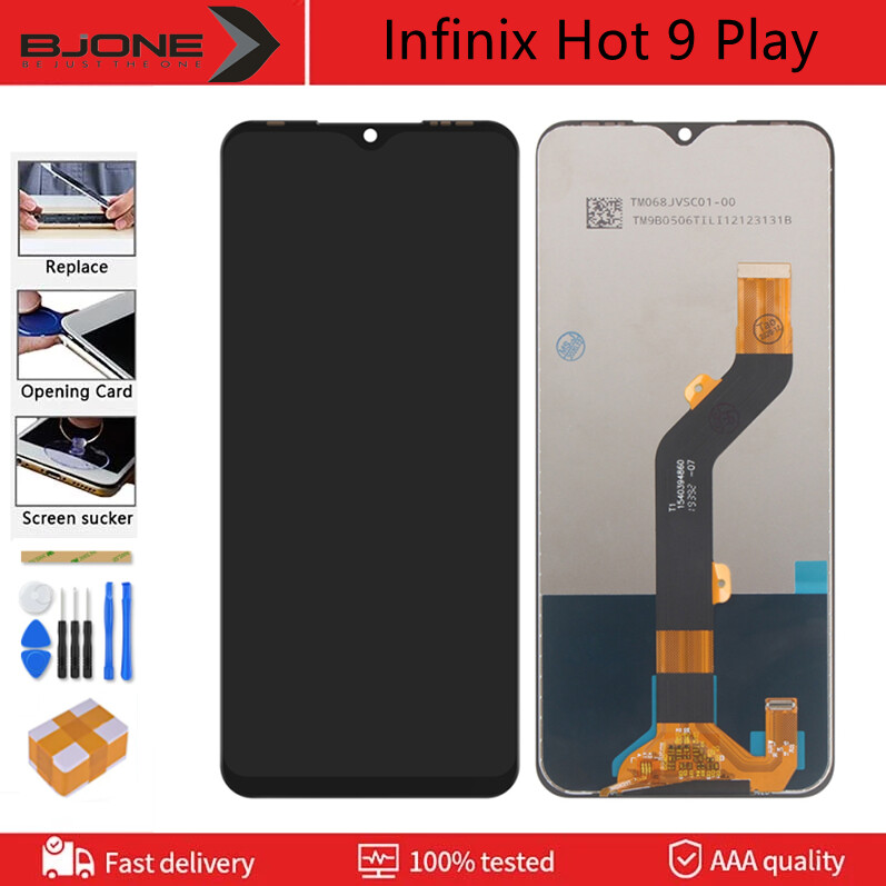 จอ LCD ของแท้6.82นิ้วสำหรับ Infinix Hot 9 Play X680 X680B,จอแสดงผล LCD ...