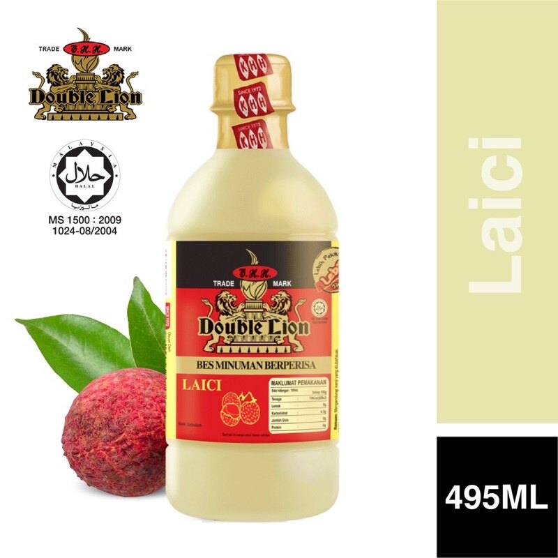 Bes kordial Minuman Berperisa Jagung / Laici / Strawberi Cap Double ...
