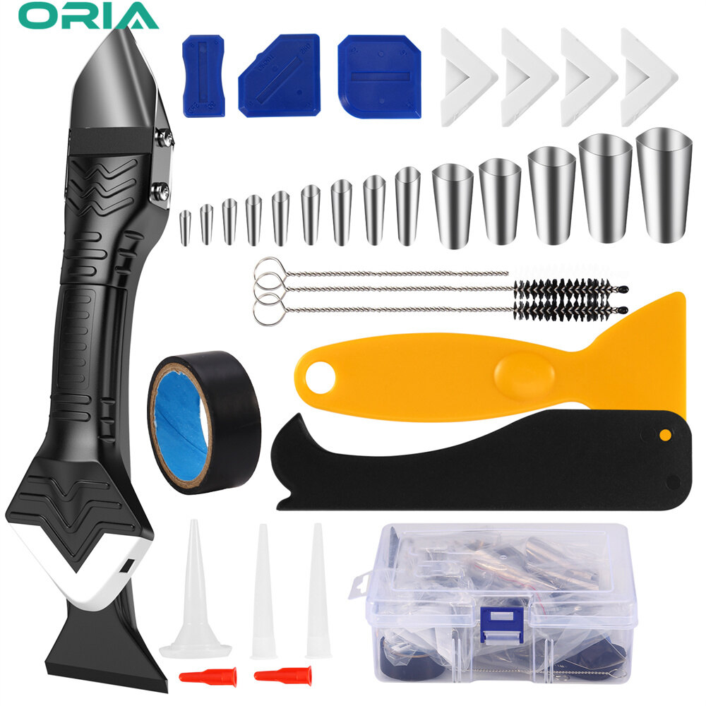 ORIA 35 in 1 Caulking Tool Kit Caulking Scraper Cleaner Set Silicon ...