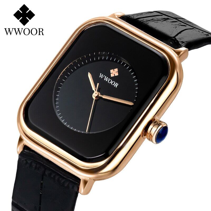2021 Women's Square Watches Top Brand Luxury Ladies Dress Quartz ...