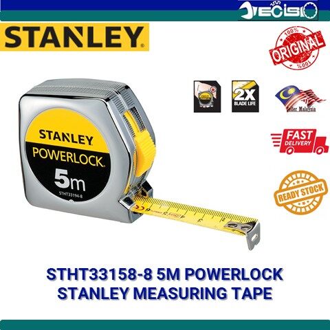 STANLEY STHT33158-8 5M POWERLOCK STANLEY MEASURING TAPE | Lazada