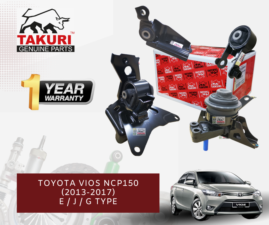 TAKURI TOYOTA VIOS NCP42 NCP93 NCP150 ENGINE MOUNTING SET | Lazada