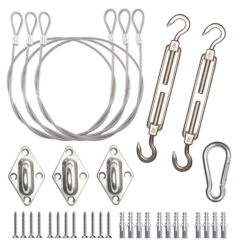 6MM Four-Corner Sail Awning Accessor Four Angle Shade Awning Accessory ...