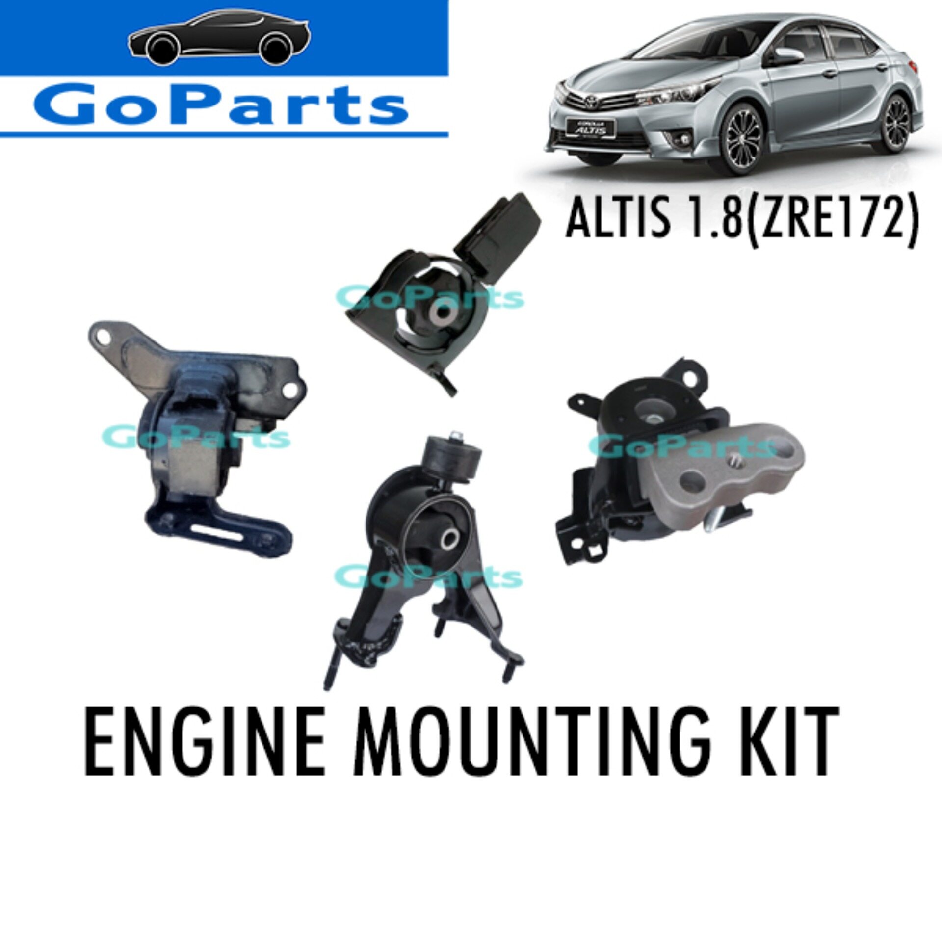 TOYOTA ALTIS 1.8 ZRE172 ENGINE MOUNTING KIT | Lazada