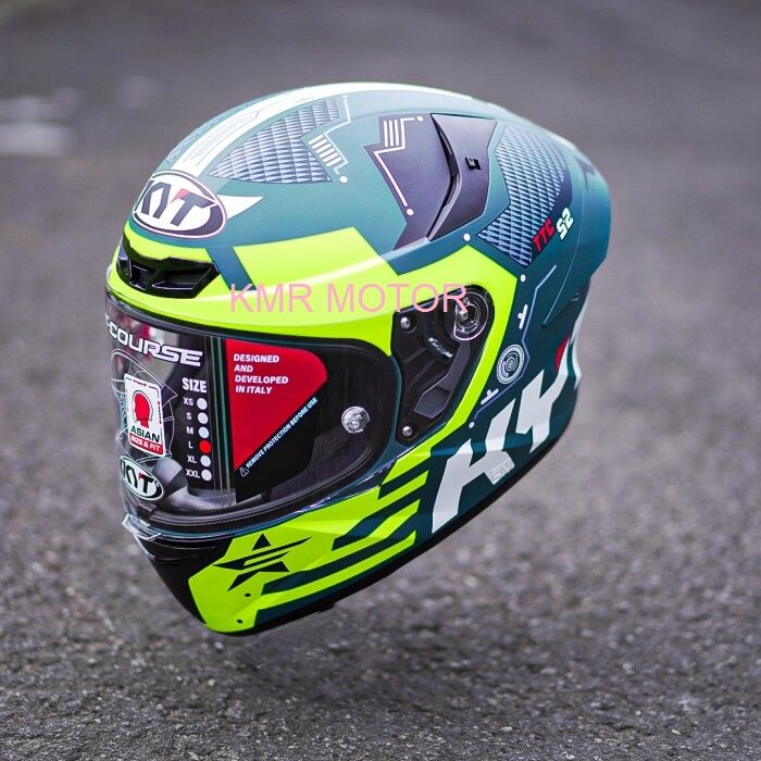 KYT TT COURSE FUSELAGE MATT YELLOW/ FUSELAGE RED FULL FACE HELMET 0020 0021 | Lazada