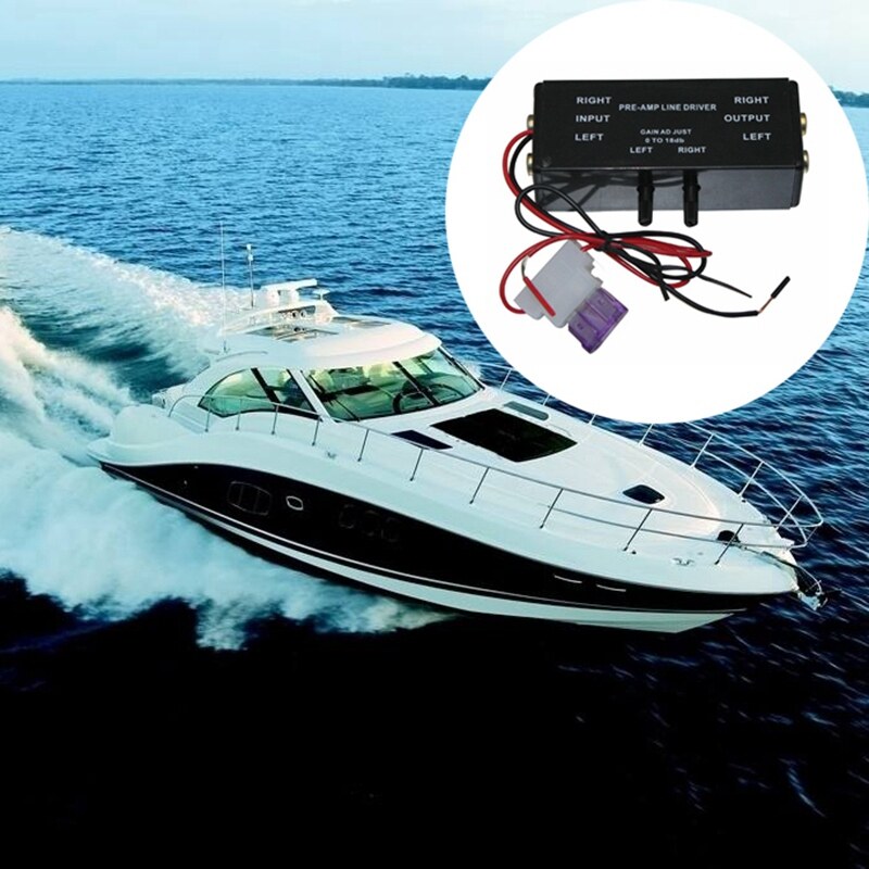 New Black Rca Input/Output Adjustable Pac Turbo 1 Line Driver Signal ...