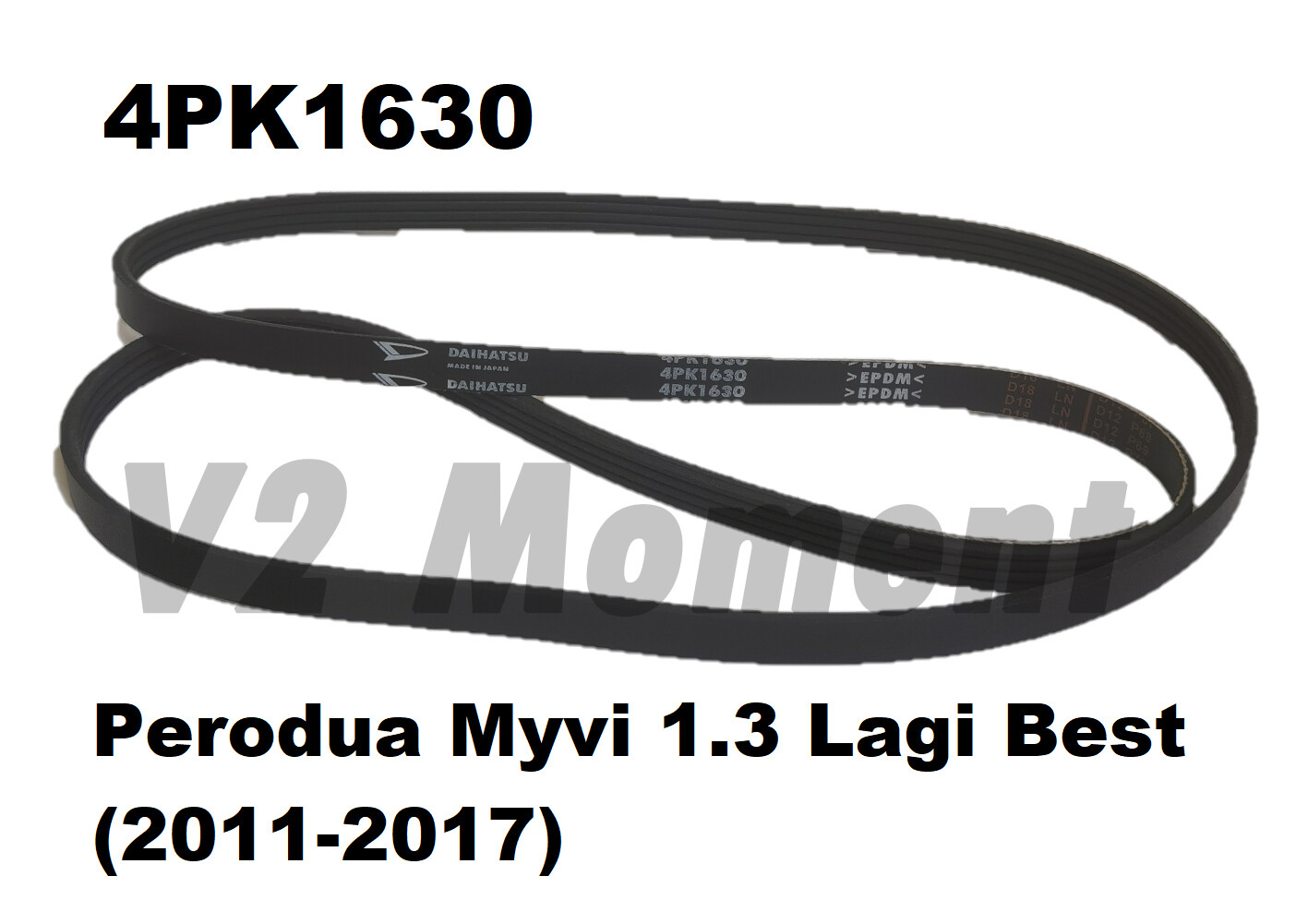 4PK1630 Perodua Myvi Lagi Best 1.3 V-Belt / Fan Belt (Daihatsu) | Lazada