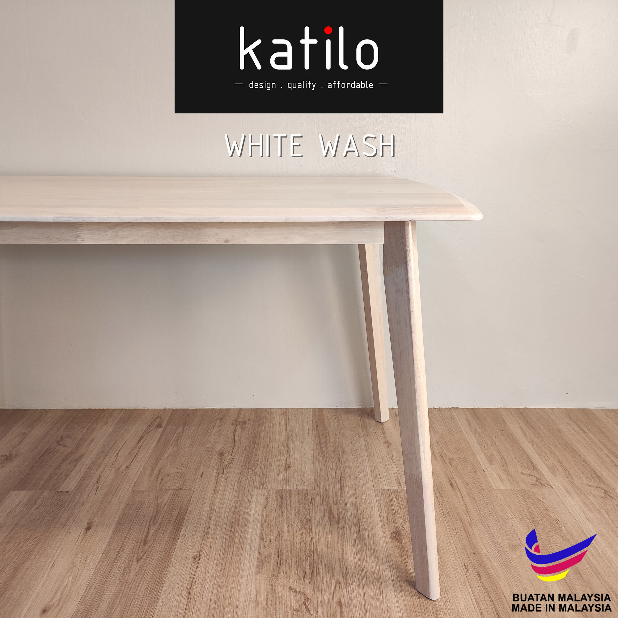 AUSTON Dining Table / Solid Wood Table / Dining Room Furniture / Meja ...