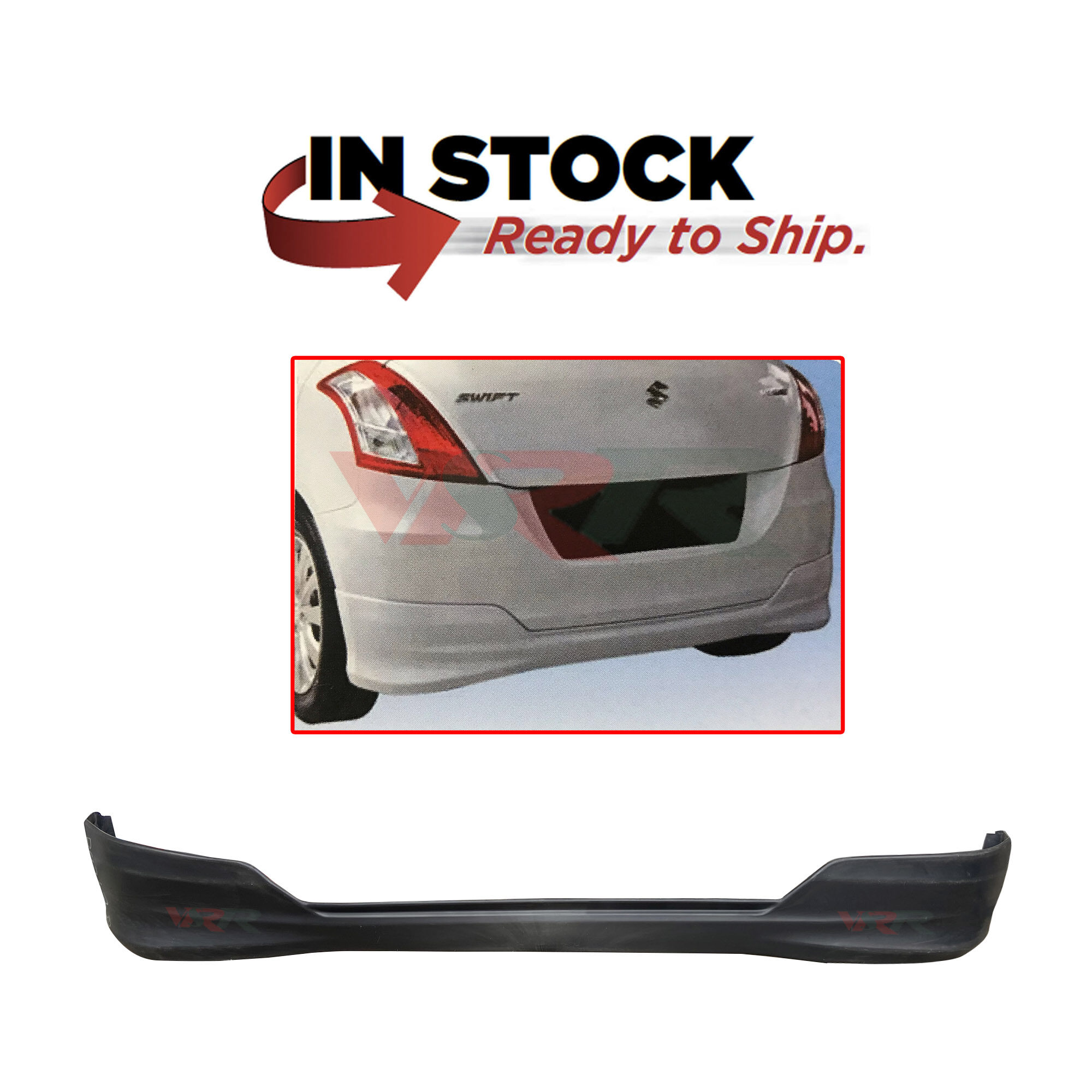 Suzuki Swift 3rd Gen (2013) OEM Style Rear Back Skirt Skirting Bumper ...