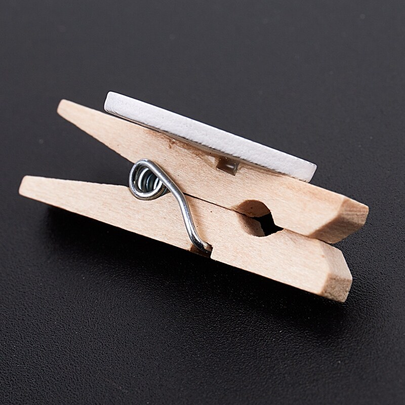 Small Mini Wooden Clothes Pegs / Decorative Pegs with Hearts , White ...