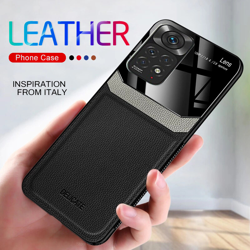 เคสโทรศัพท์สำหรับ Xiaomi Redmy Note 11 2022,เคสผิวหนังแบบย้อนยุคฝาครอบ ...