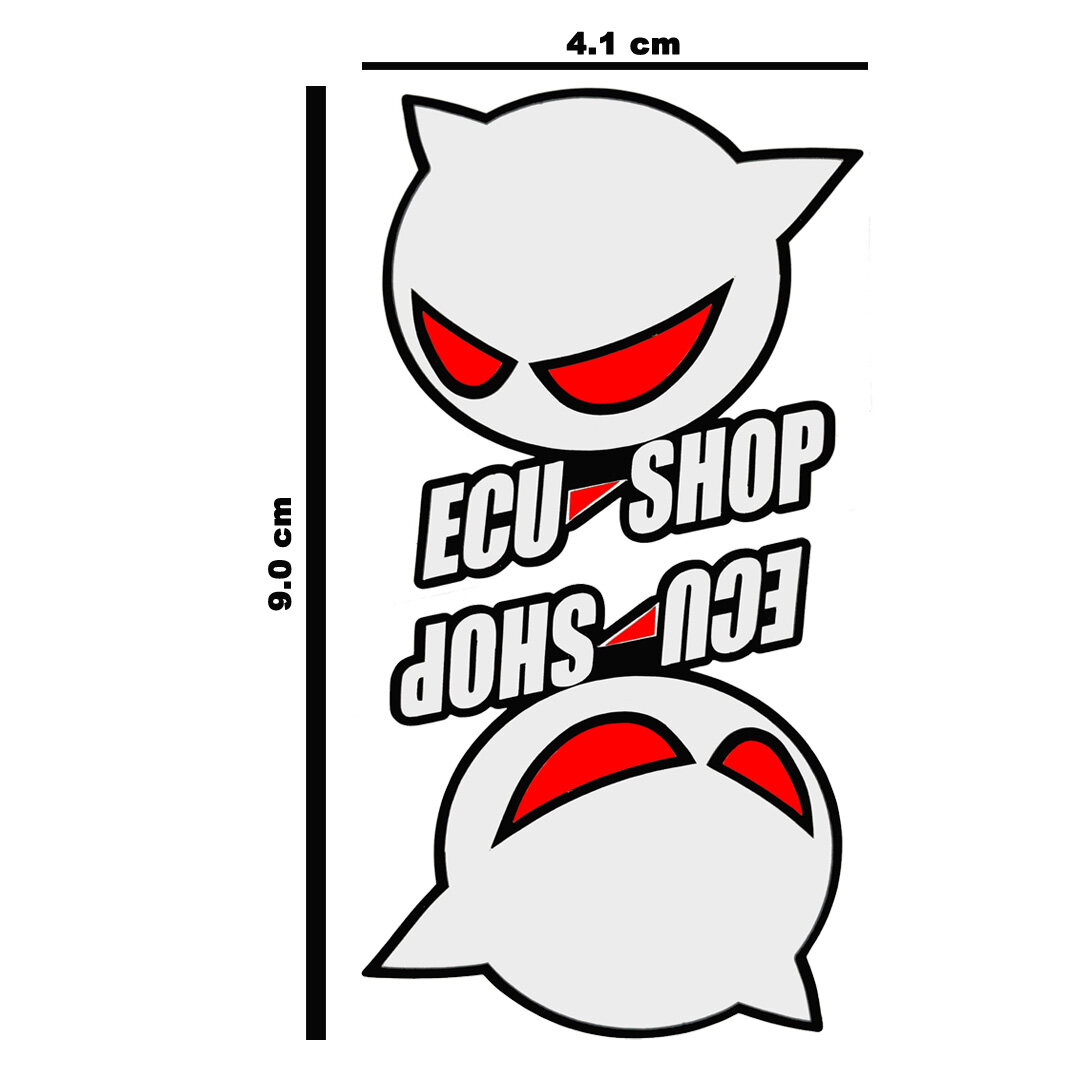 Sticker ECU SHOP Double Reflective ST320 (RP6-03) | Lazada