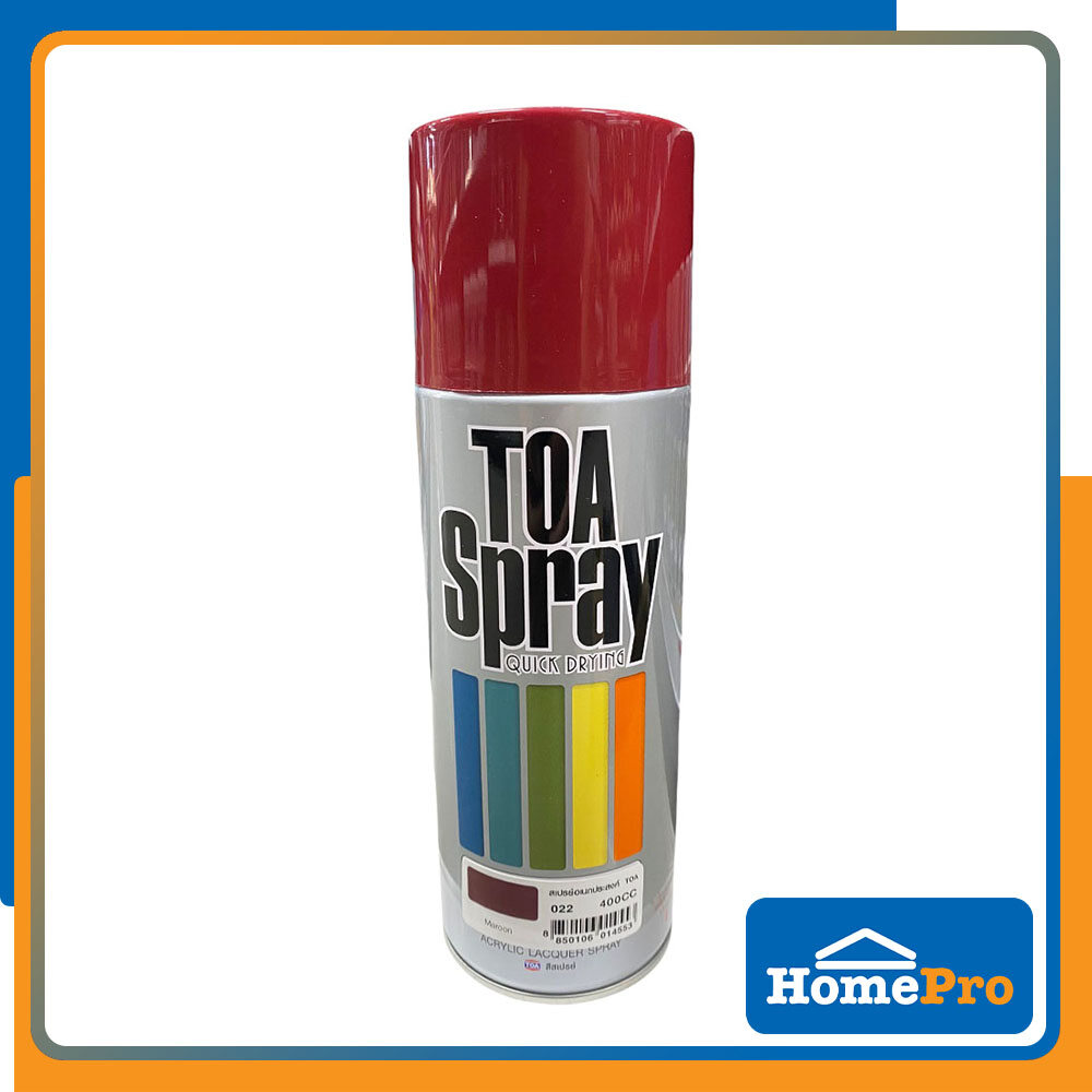 TOA Aerosol Spray Paint 400cc 022 Maroon | Lazada
