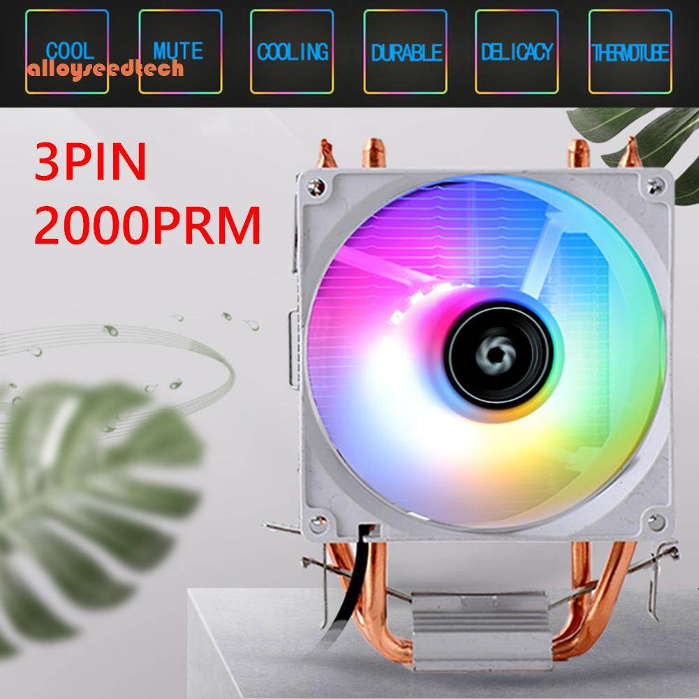 CPU Cooler 3 Pin 2000RPM Radiator Heat Sink Desktop PC Case Cooling Fan ...