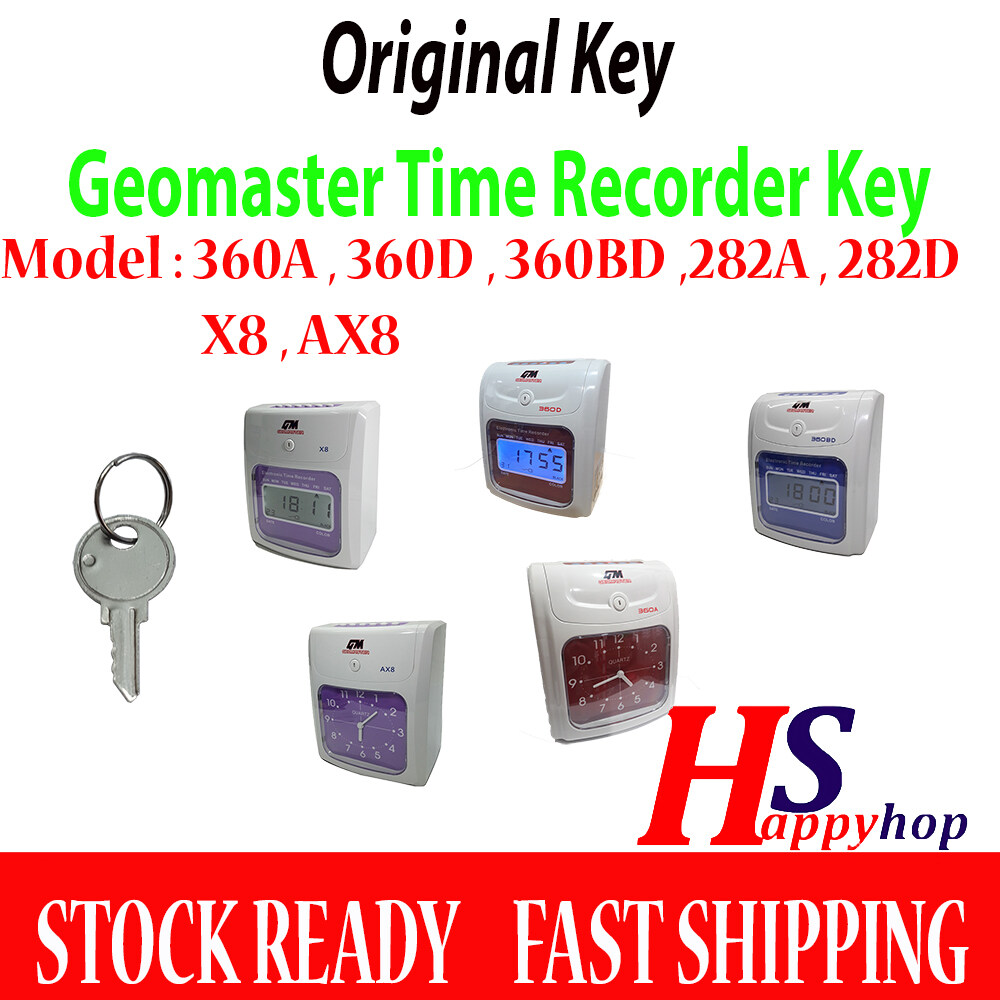 Geomaster Punch Card Key - Time Recorder Key - 360D Punch Card Key ...
