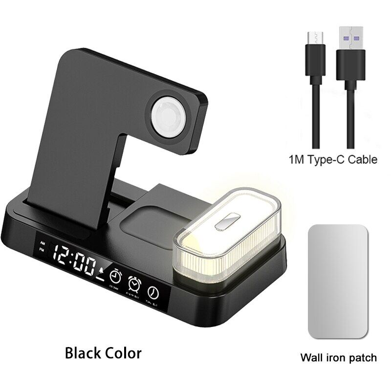HOCE 30W 3 In 1 Qi Wireless Charger สำหรับ iPhone 14 13 12 11 Pro Max XR XS X Apple Watch 7 6 5 ...
