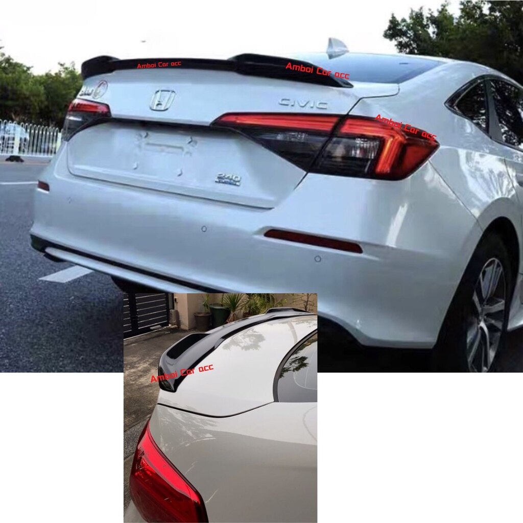Honda Civic FE 2022 RS Spoiler Ducktail Spoiler Roof Spoiler Piano ...