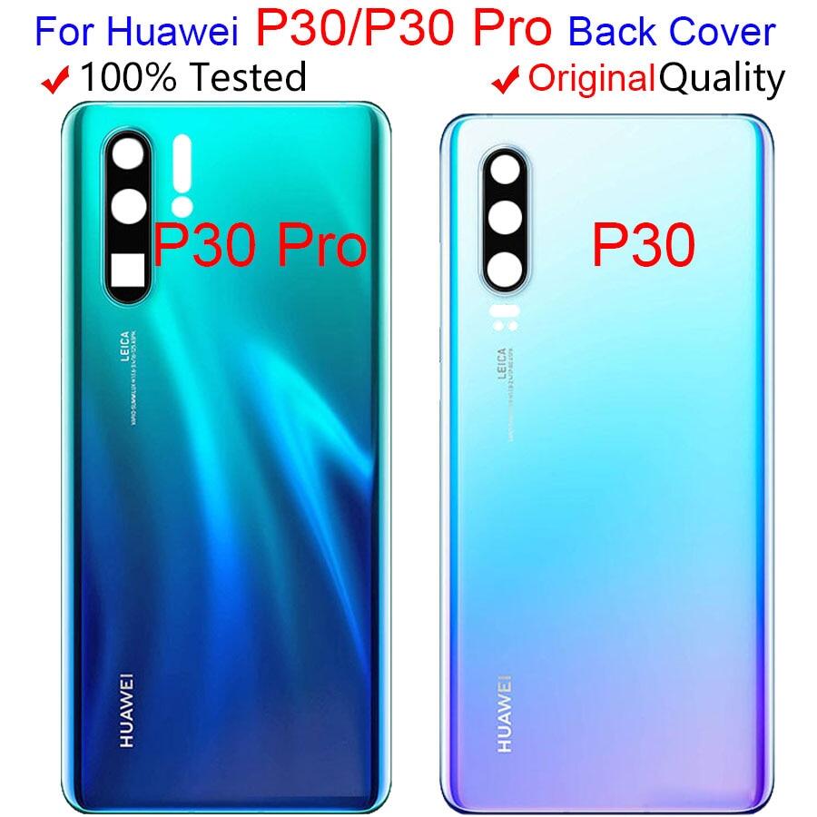 เคสฝาหลังแบตเตอรี่สำหรับ Huawei P30 Pro,ที่ครอบแบตเตอรี่ Huawei P30Pro ฝาหลังประตูกระจกด้านหลัง ...